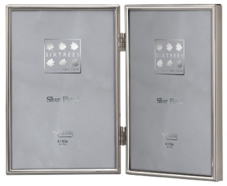 Sixtrees Cambridge Double Photo Frame - Silver Plated | Downtown