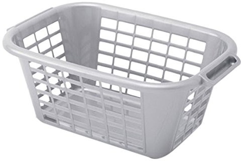 Addis Rectangle Laundry Basket Metallic 40L | Downtown