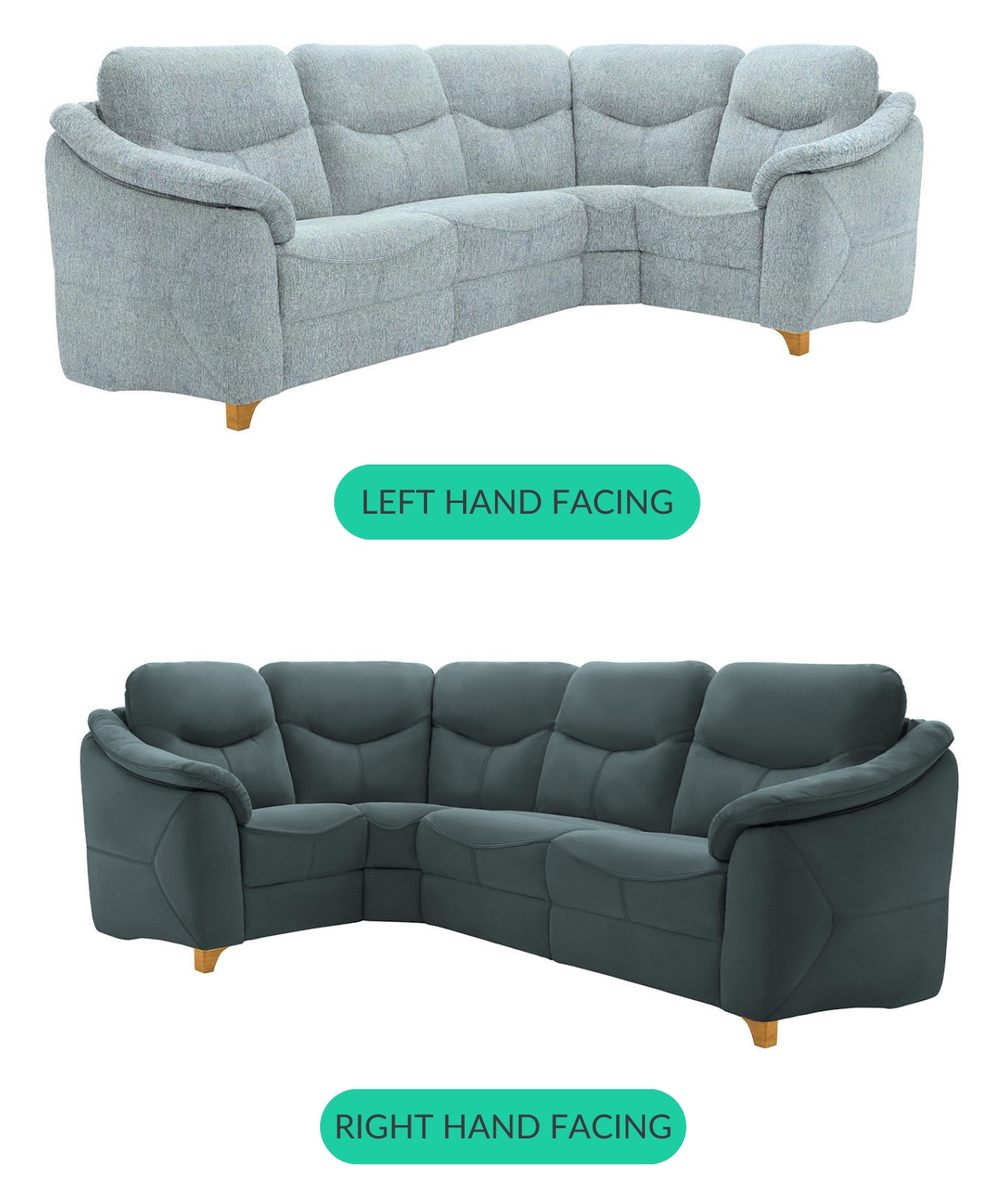 G Plan Jackson 4 Seater Corner Sofa | Downtown