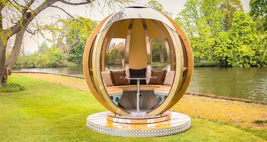 Ornate Garden The Rotating Sphere Lounger Garden Pod | Downtown