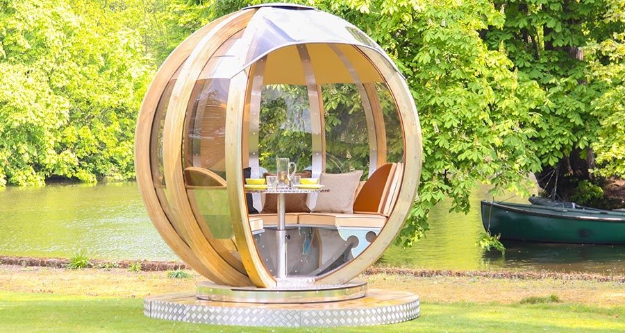 Ornate Garden The Rotating Sphere Lounger Garden Pod | Downtown