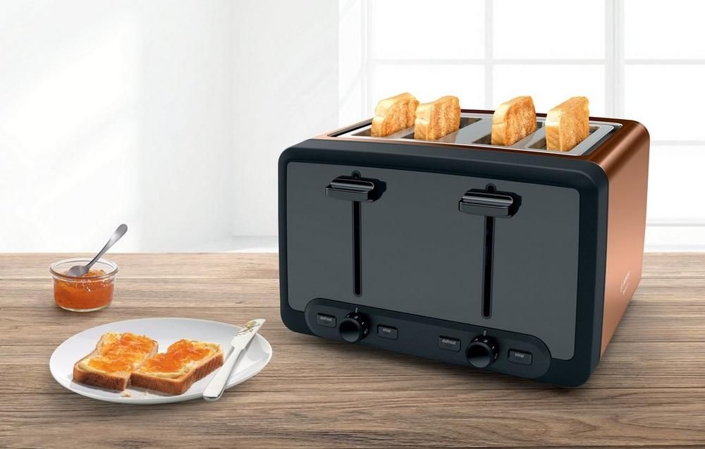 Bosch TAT4P449GB 4 Slice Toaster - Copper | Downtown