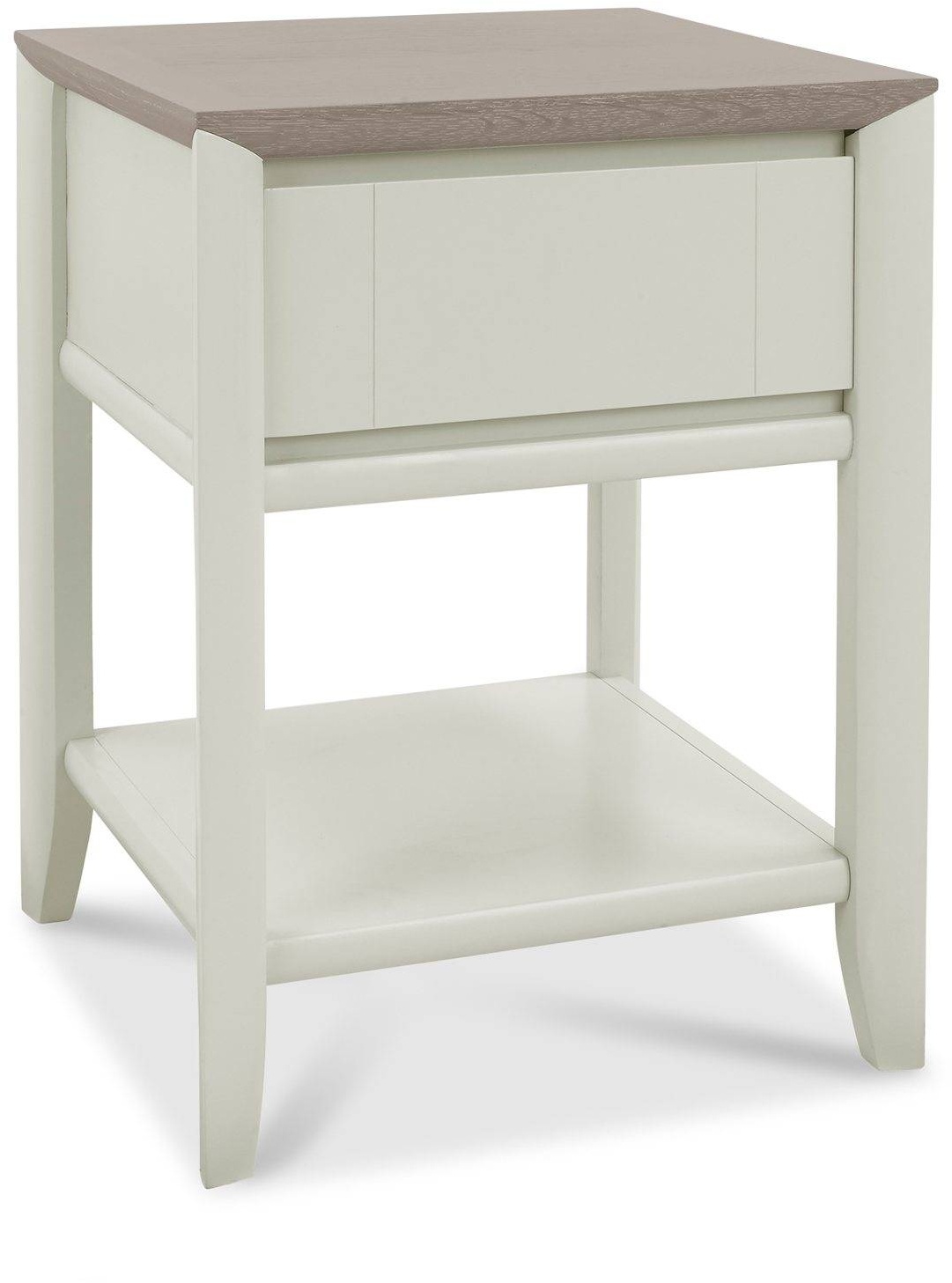Brampton Grey Lamp Table With Drawer | Downtown