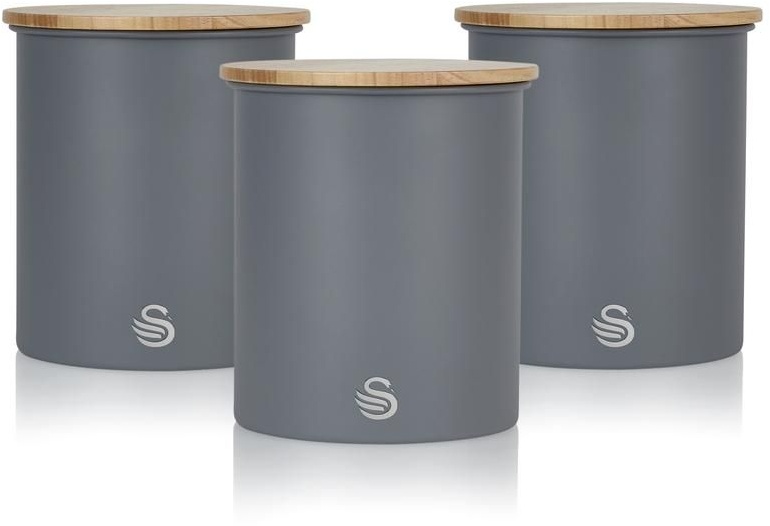 Swan Nordic Set of 3 Canisters - Grey | Downtown