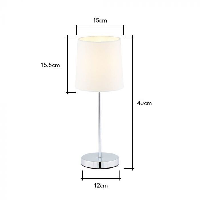 BHS Mira Touch Stick Table Lamp Natural | Downtown