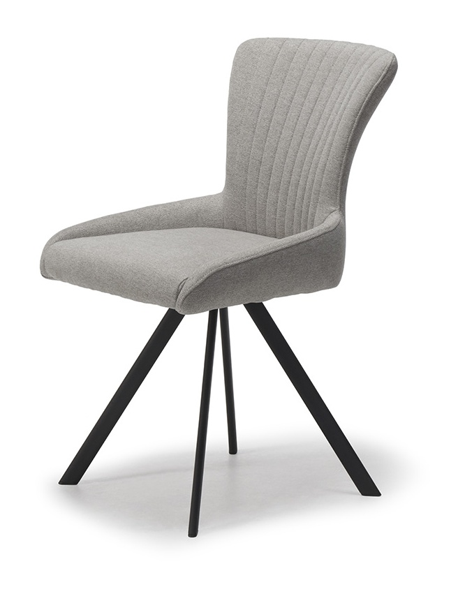 Maria Dining Chair Light Grey Fabric | Downtown