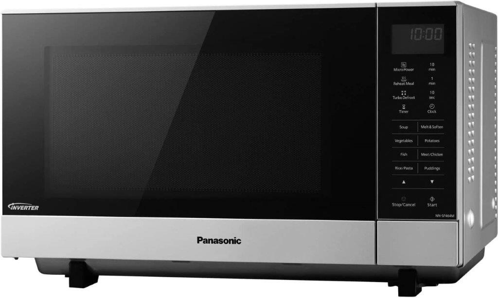 Panasonic NN-SF464MBPQ 1000W Large Flatbed Solo Microwave | Downtown
