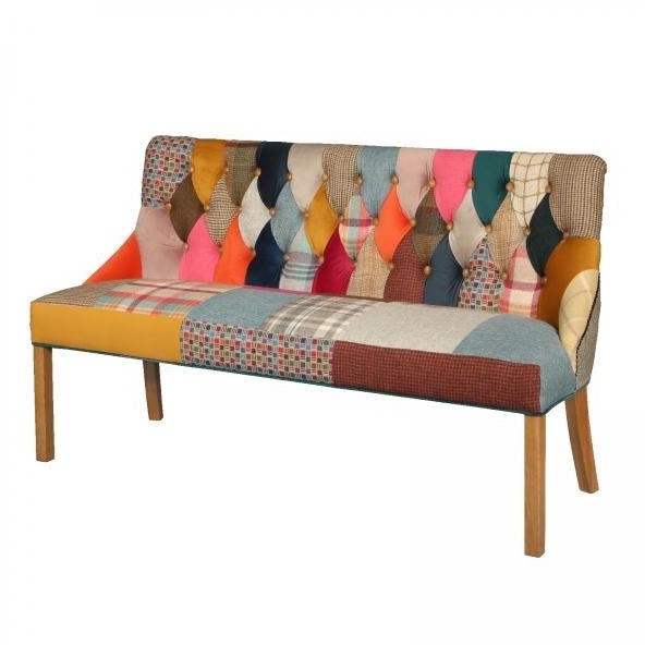 Jester Harlequin Patchwork Bench | Downtown