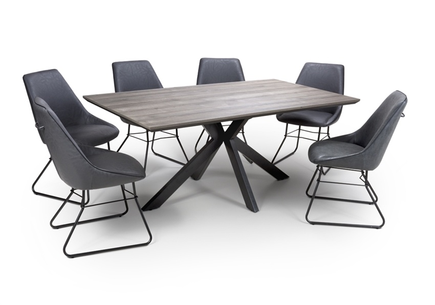 Phoenix Dining Table 1.8m - Grey | Downtown