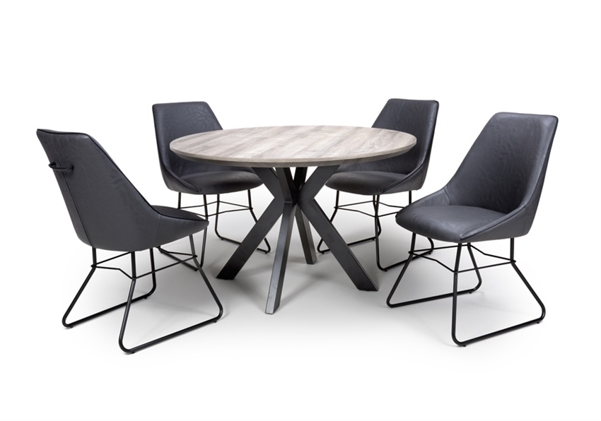 Phoenix Round Table 1200mm - Grey | Downtown