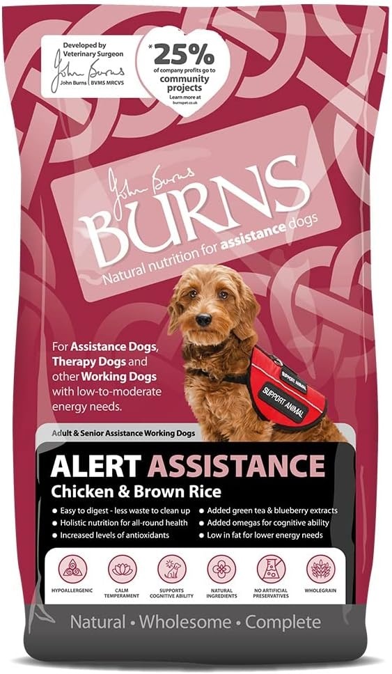 Burns Adult Dog Alert Chicken & Brown Rice Dry Food - 12kg | Downtown