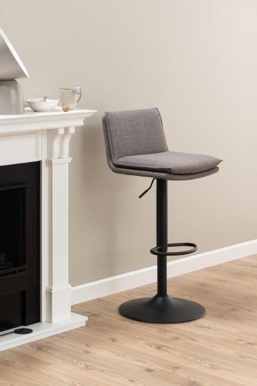 Flynn Bar Stool - Light Grey Brown | Downtown