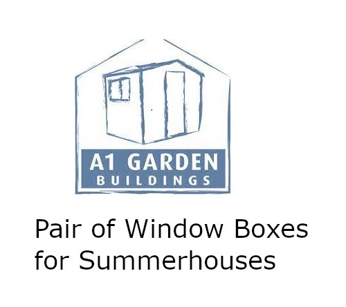 A1 Buildings A1 Window Boxes (Pair) for Summerhouses | Downtown