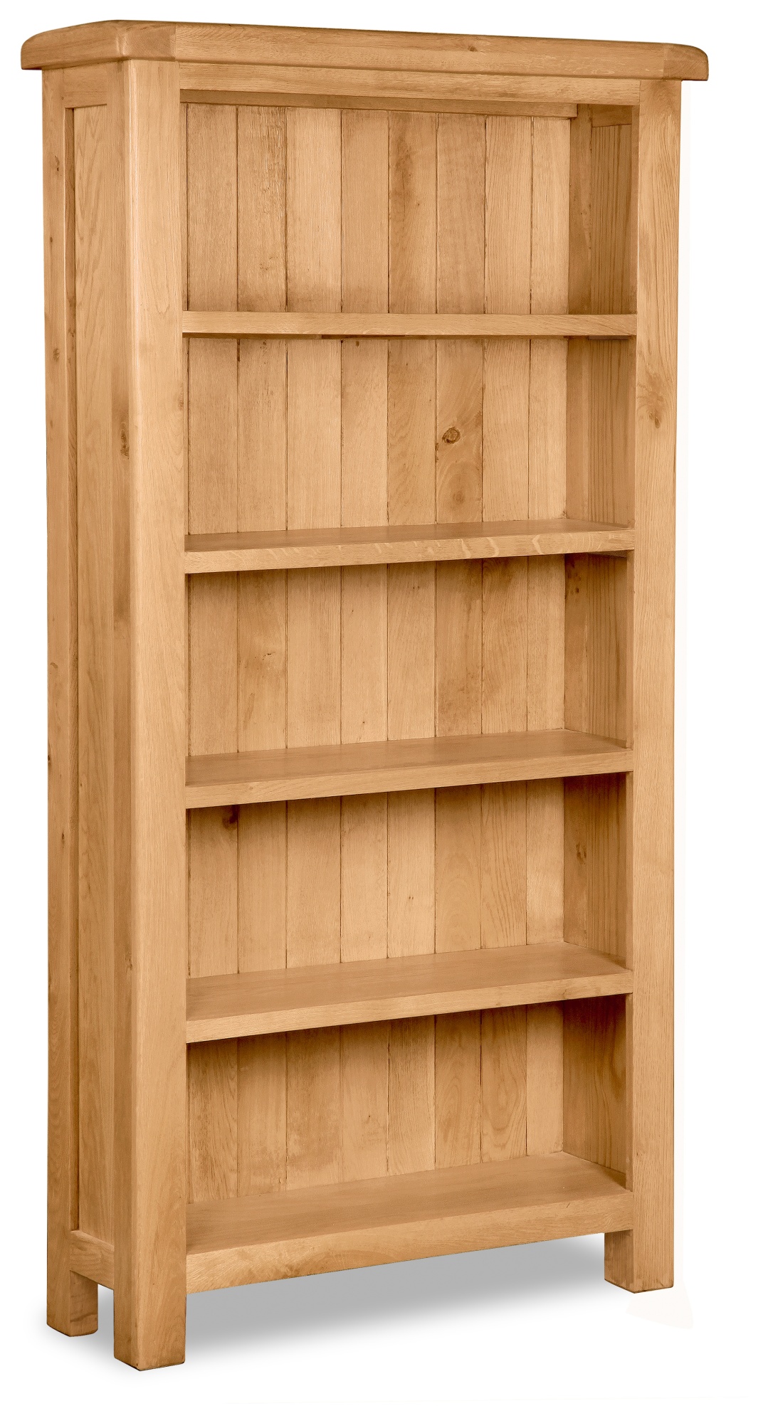 Ascot Rustic Oak Large Bookcase | Downtown