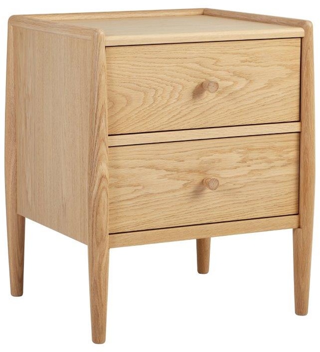 Ercol Winslow 2 Drawer Bedside Chest | Downtown
