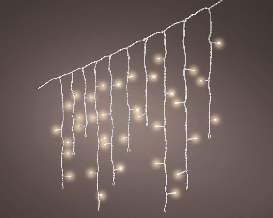 LED Icicle Twinkle Lights 750cm White &Warm White | Downtown