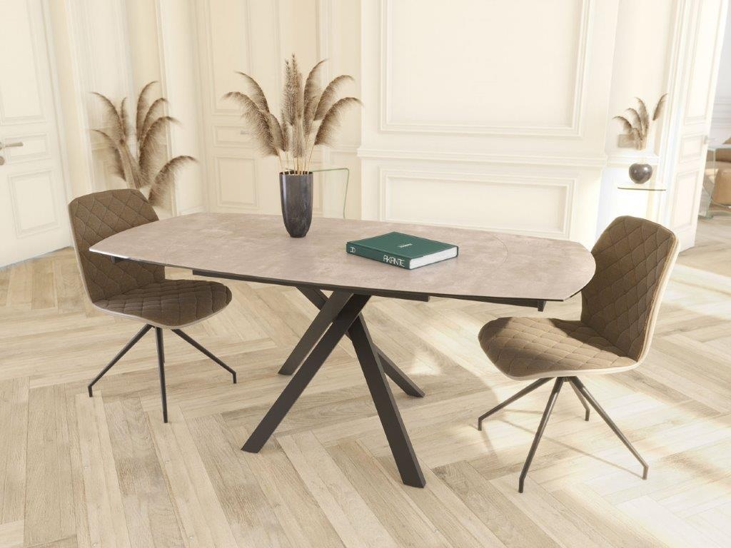 Akante Kheops Extending Dining Table - Argile | Downtown