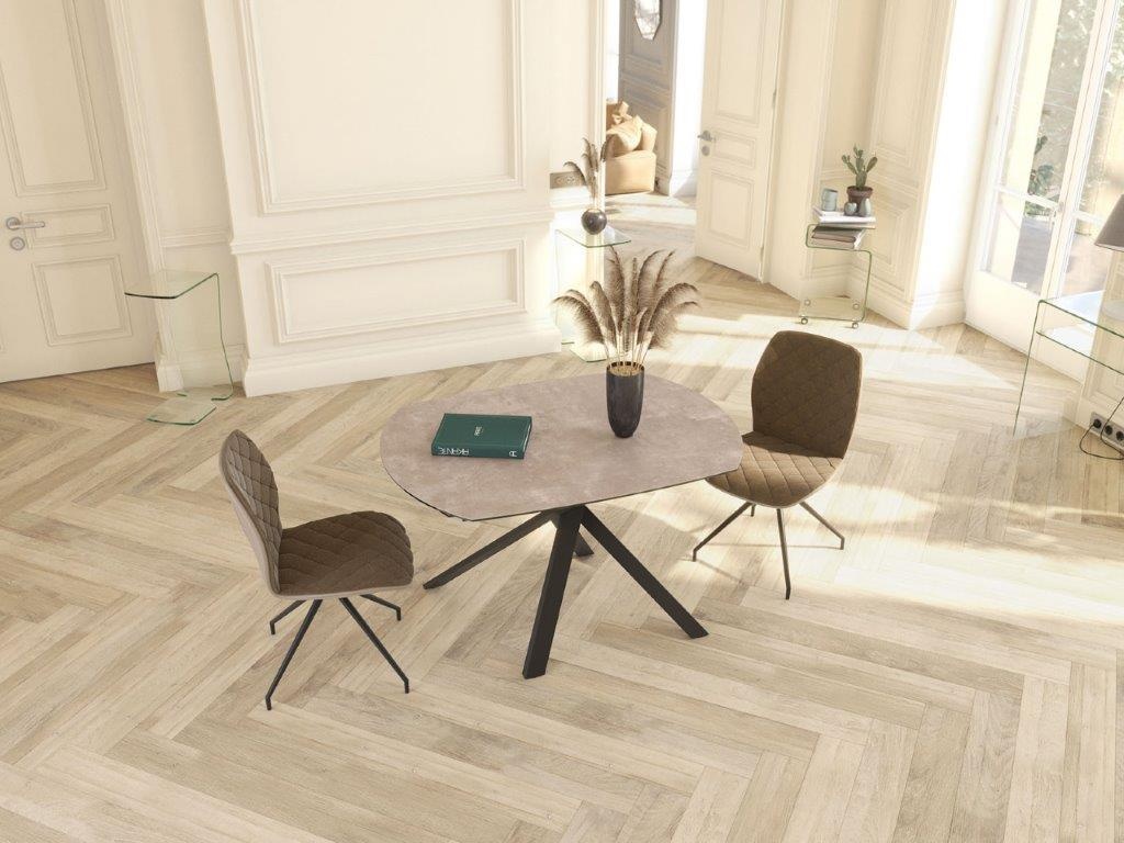 Akante Kheops Extending Dining Table - Argile | Downtown