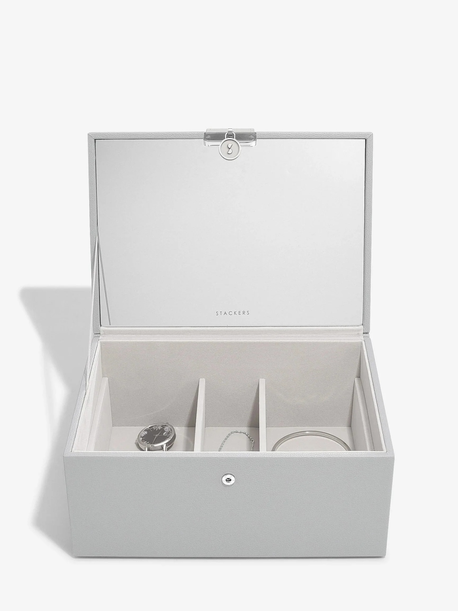 Stackers Two Tone Jewellery Box - Pebble Grey | Downtown