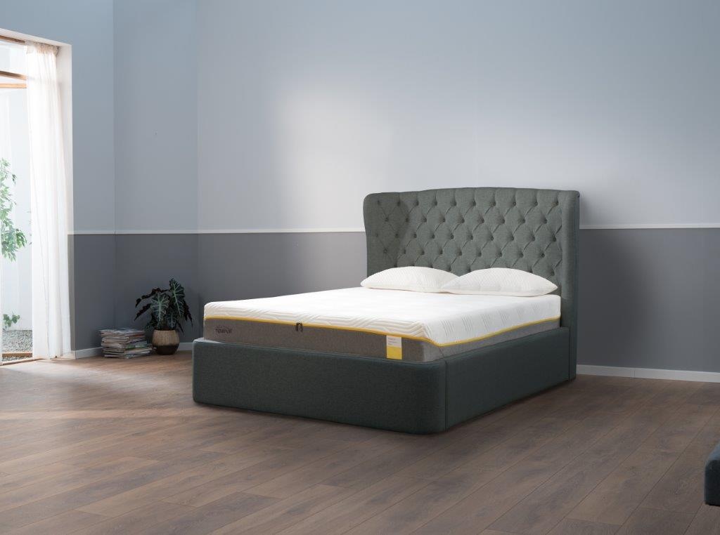 Tempur Holcot Ottoman Bedframe - Shetland Slate | Downtown