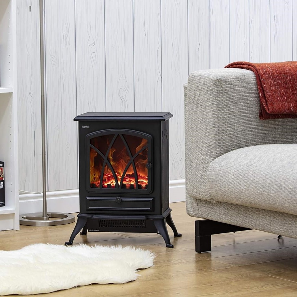 Warmlite WL46018 Stirling Electric Stove Fire - Black | Downtown