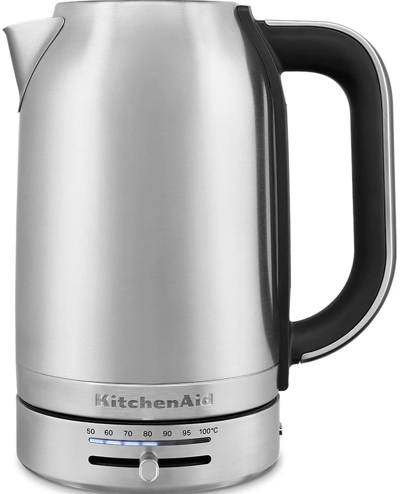 KitchenAid 5KEK1701BSX Variable Temperature 1.7L Kettle - Stainless St ...
