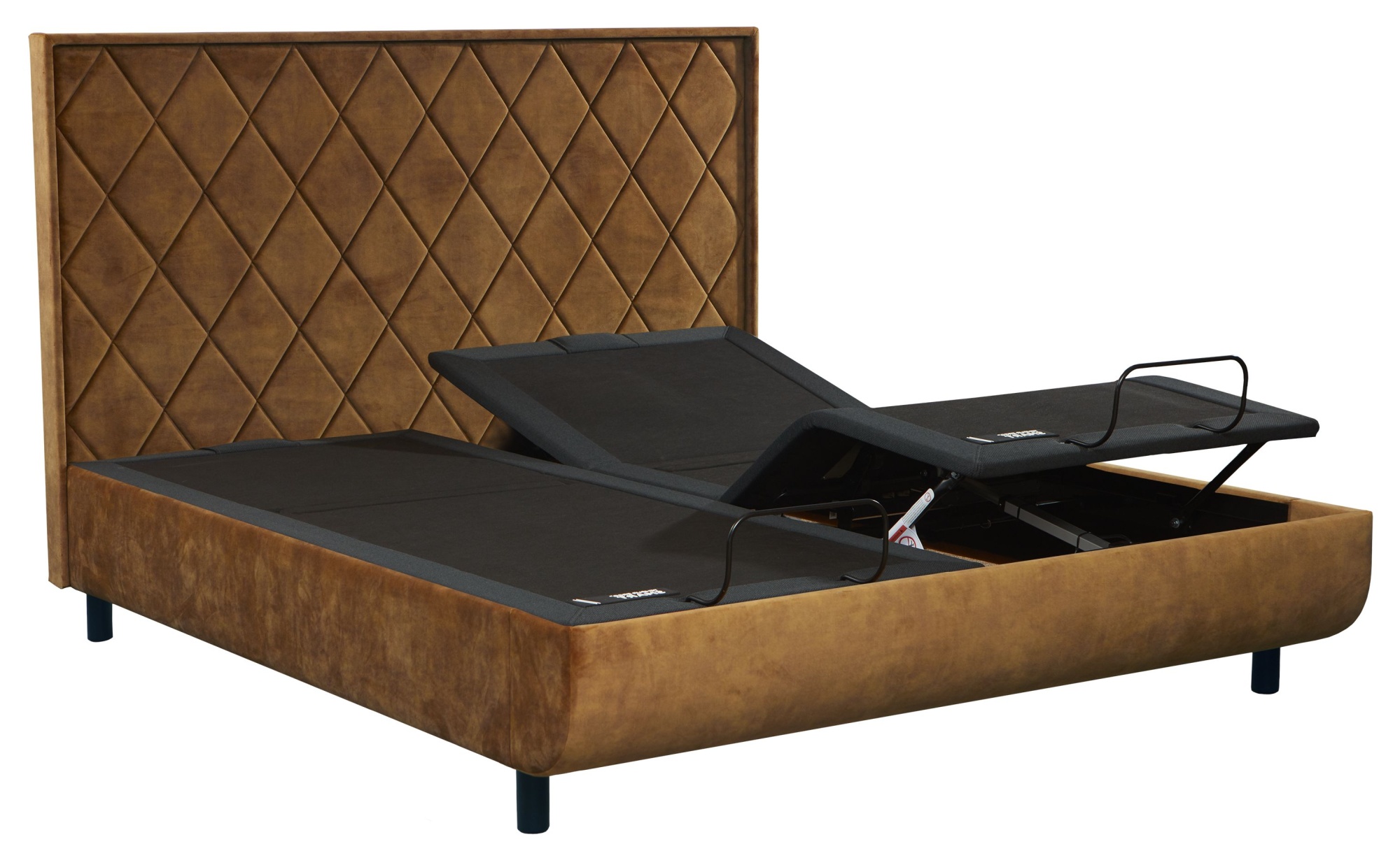 Tempur Ergo Smart Base Bed With Form Headboard - Brown | Downtown