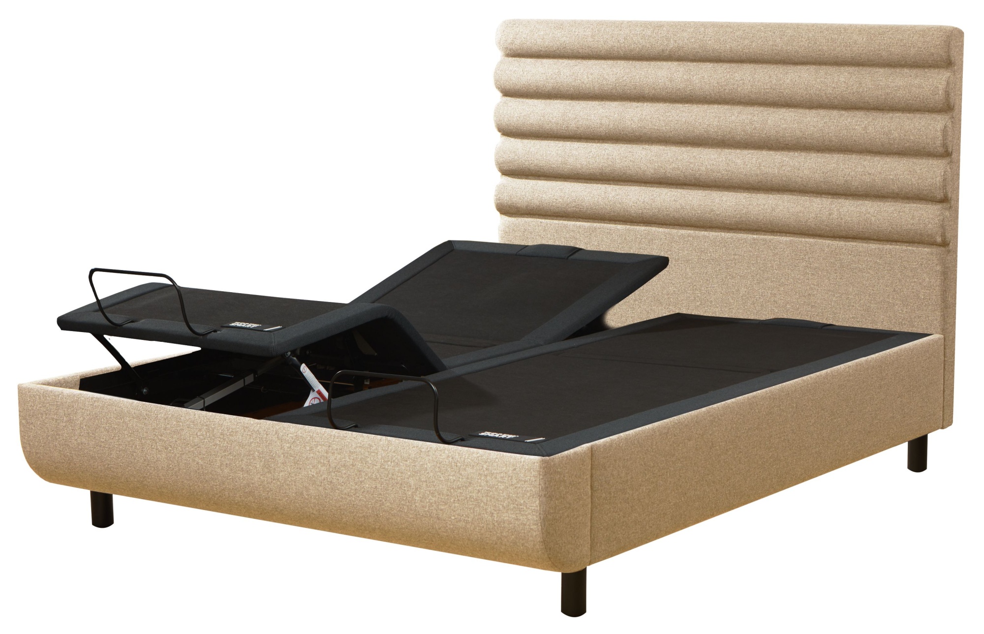 Tempur Ergo Smart Base Bed With Form Headboard - Brown | Downtown