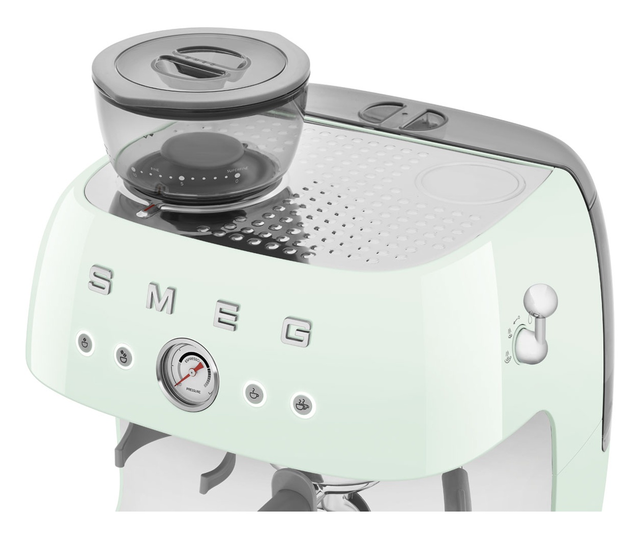 Smeg EGF03PGUK 50S Style Retro EGF03 Bean-To-Cup Espresso Coffee Machi ...