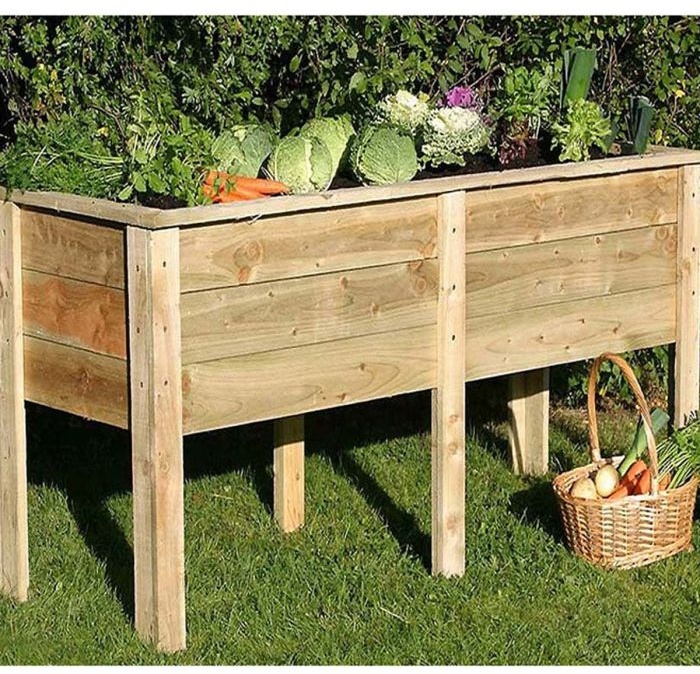 Zest Garden Deep Root Wooden Planter - 1.8m | Downtown