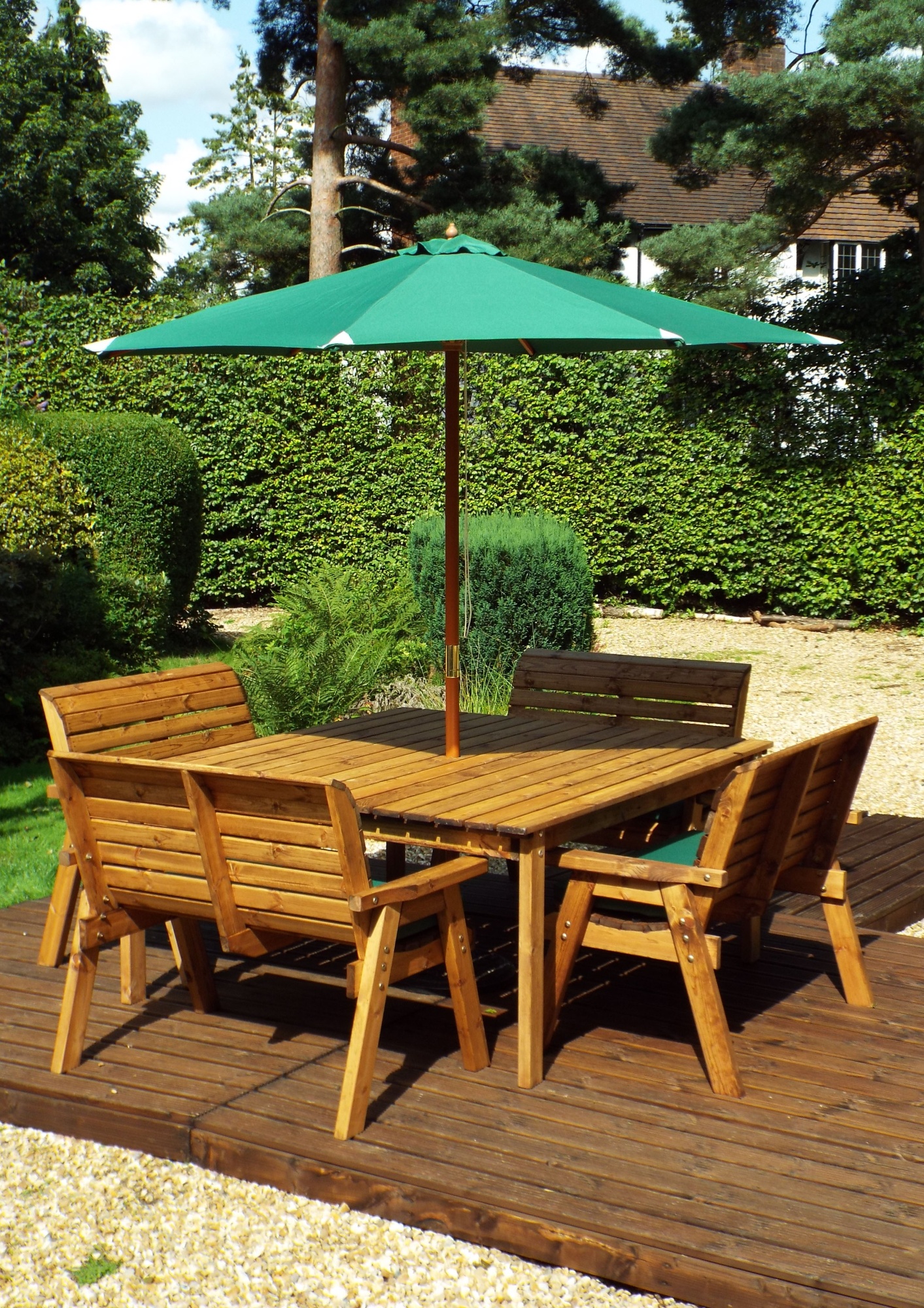 Charles Taylor 8 Seater Square Table & Bench Set | Downtown