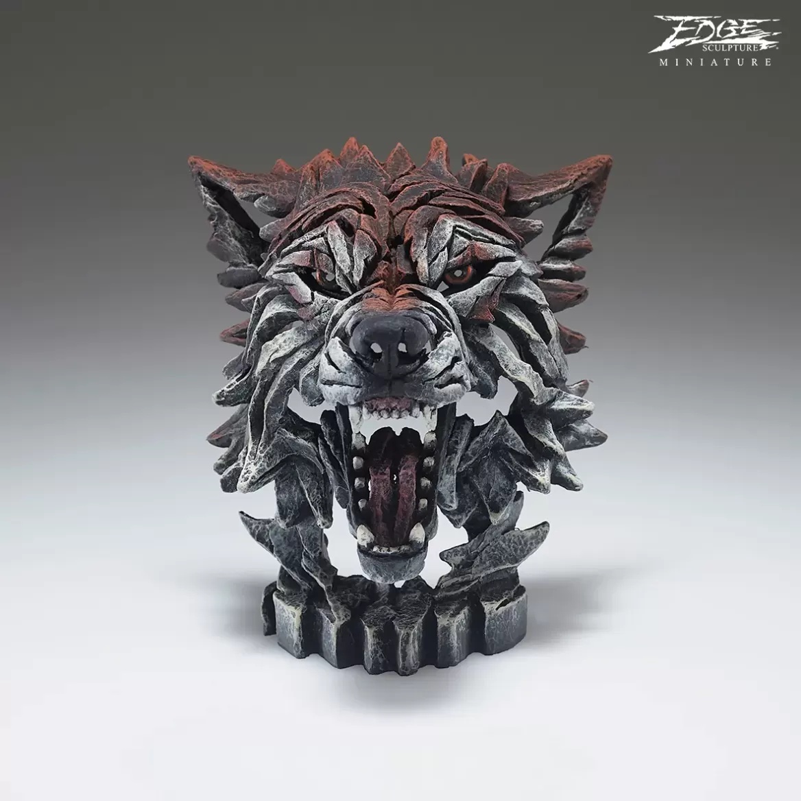 Edge Wolf Bust Miniature Sculpture | Downtown