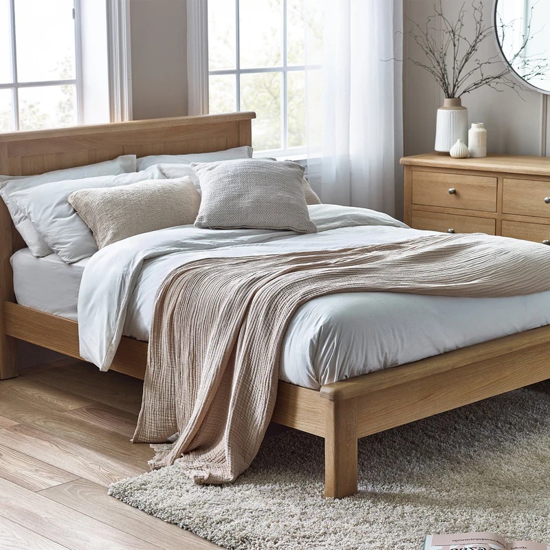Julian Bowen Memphis Bed - Limed Oak | Downtown