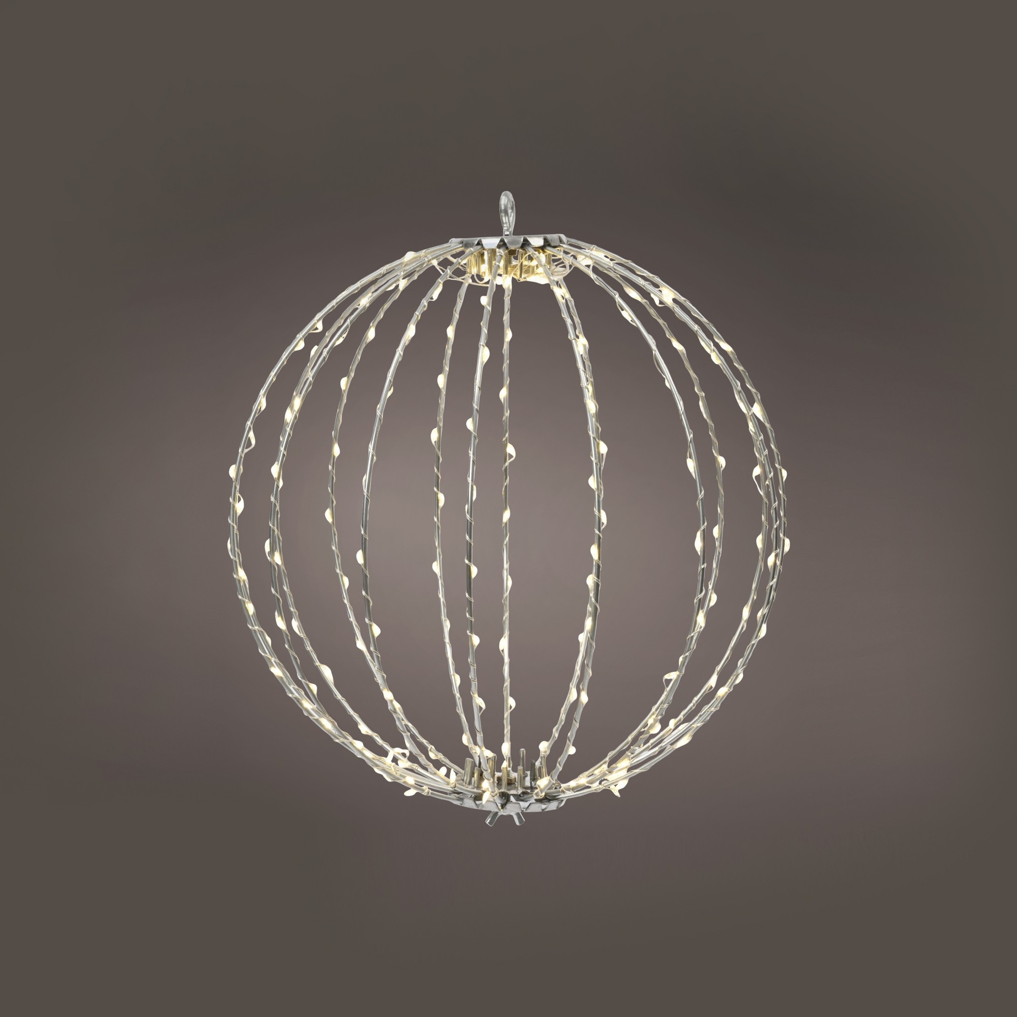 Lumineo Micro LED Frame Ball Light 38cm - Silver | Downtown