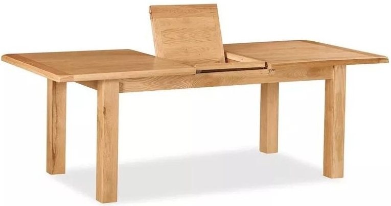 Ascot Compact 120/165cm Extending Dining Table - Oak | Downtown