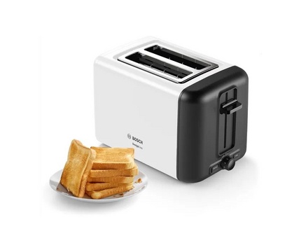 Bosch TAT3P421GB 2 Slice Toaster - White | Downtown