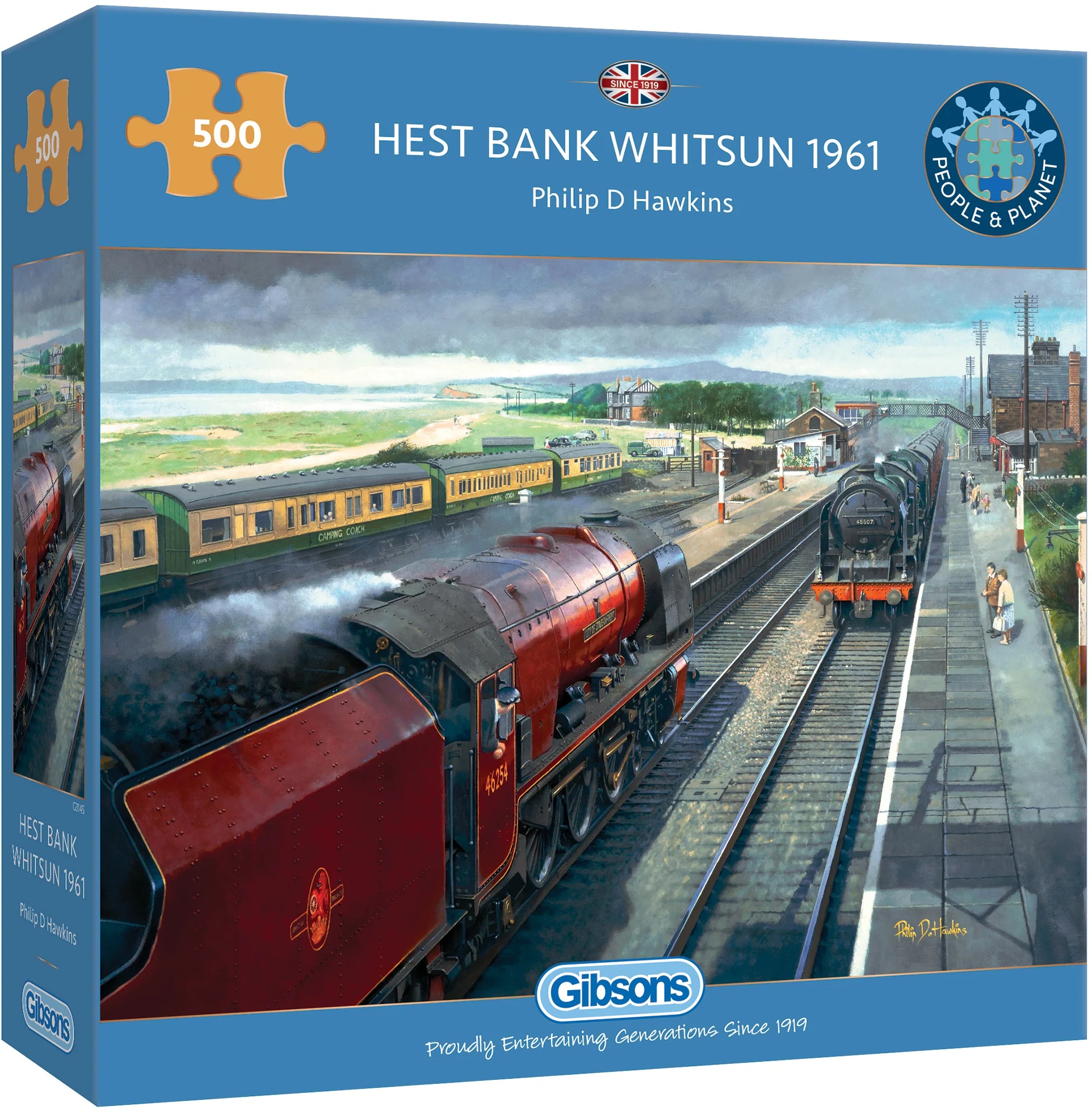 Gibsons Hest Bank Whitsun 1961 500 Piece Puzzle | Downtown