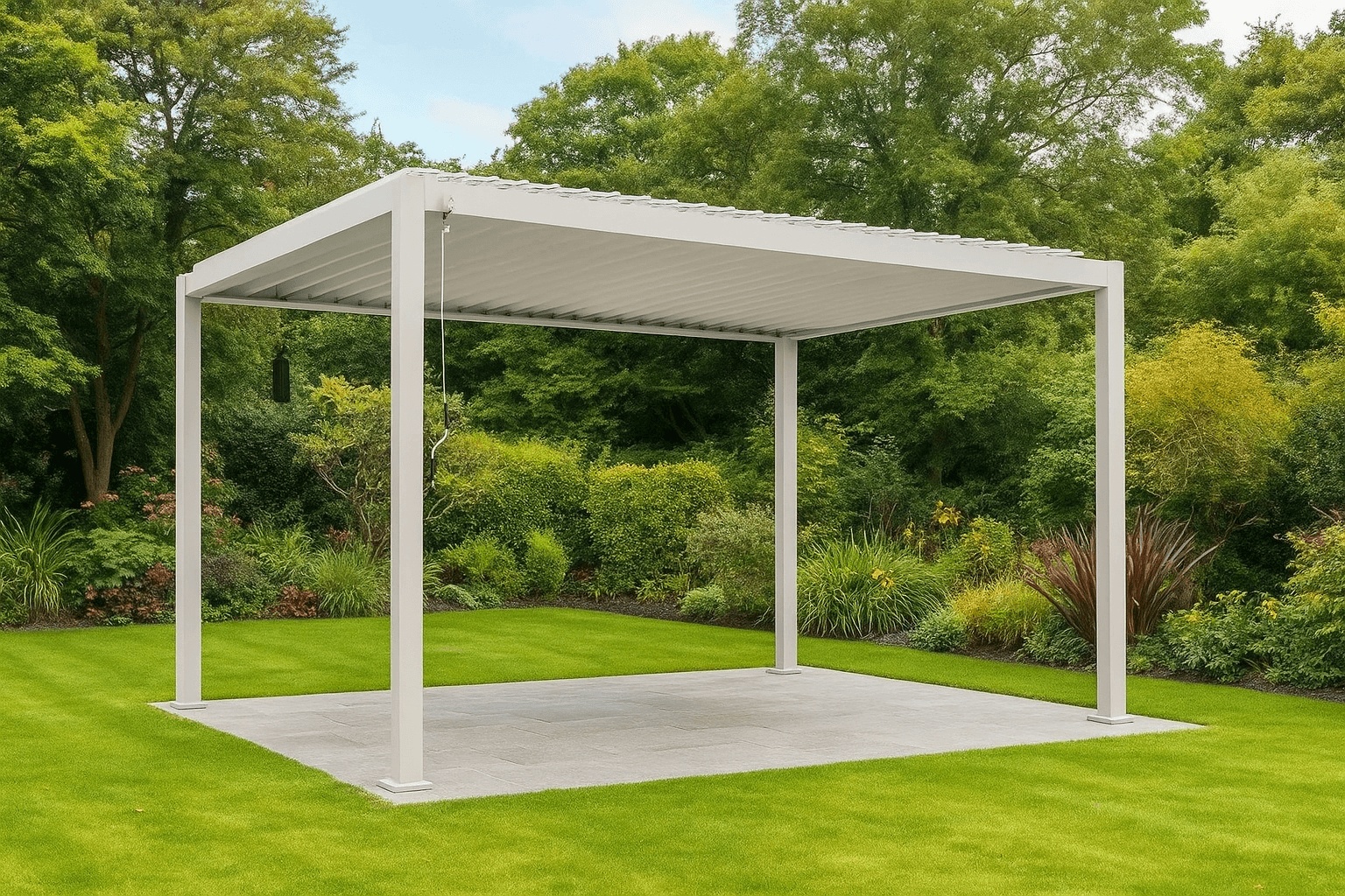 Norfolk Leisure Royce Cube Gazebo 3m x 4m With LED Lighting - Beige Al ...