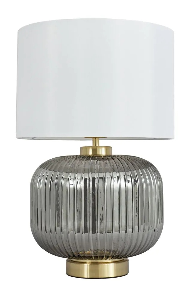 BHS Lyna Table Lamp - Satin Brass | Downtown