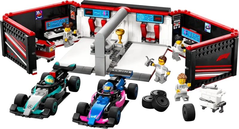LEGO 60444 F1 Garage & Mercedes-AMG & Alpine Cars | Downtown