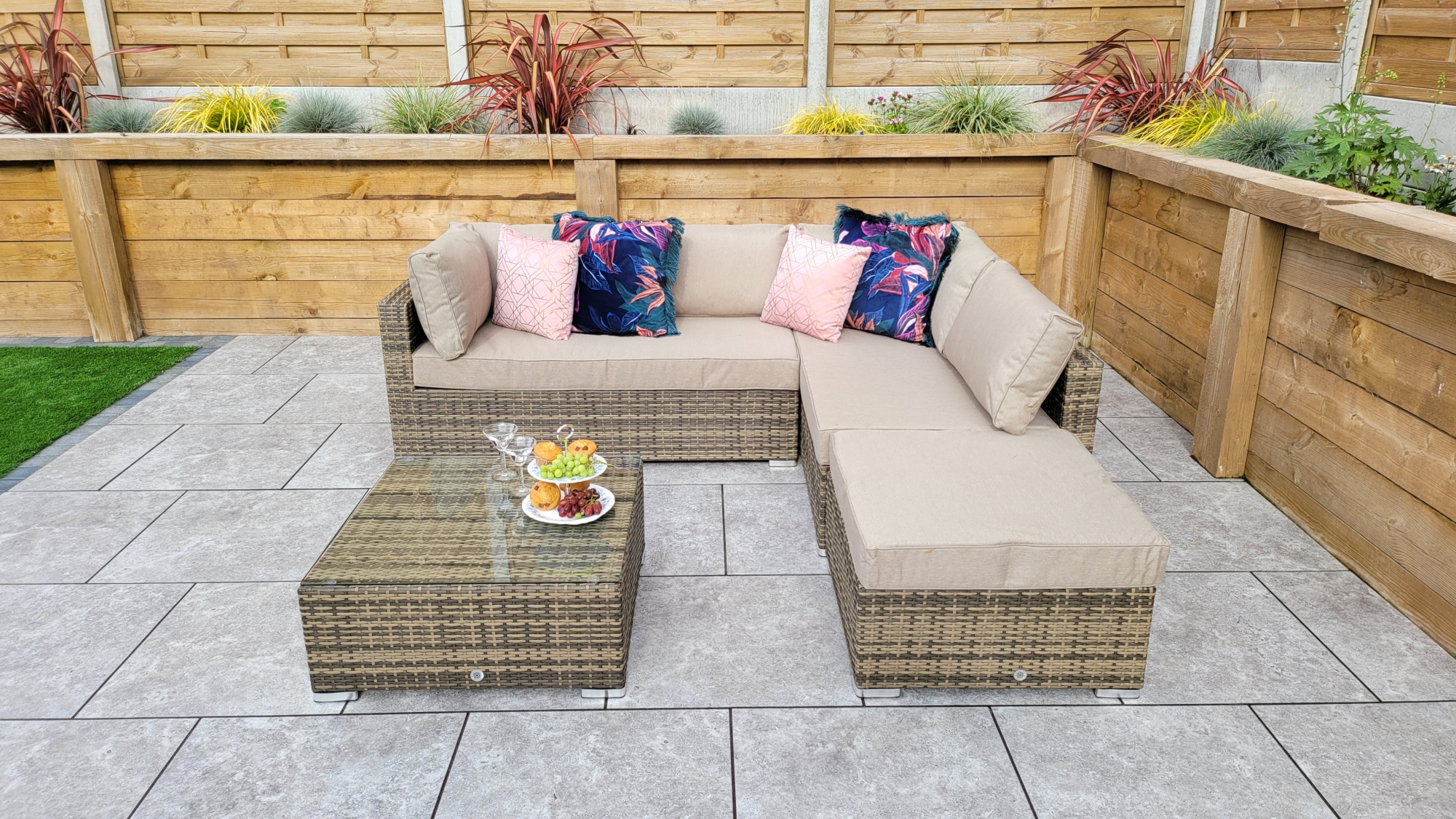 Signature Weave Savannah Corner Lounge Set - Natural | Downtown