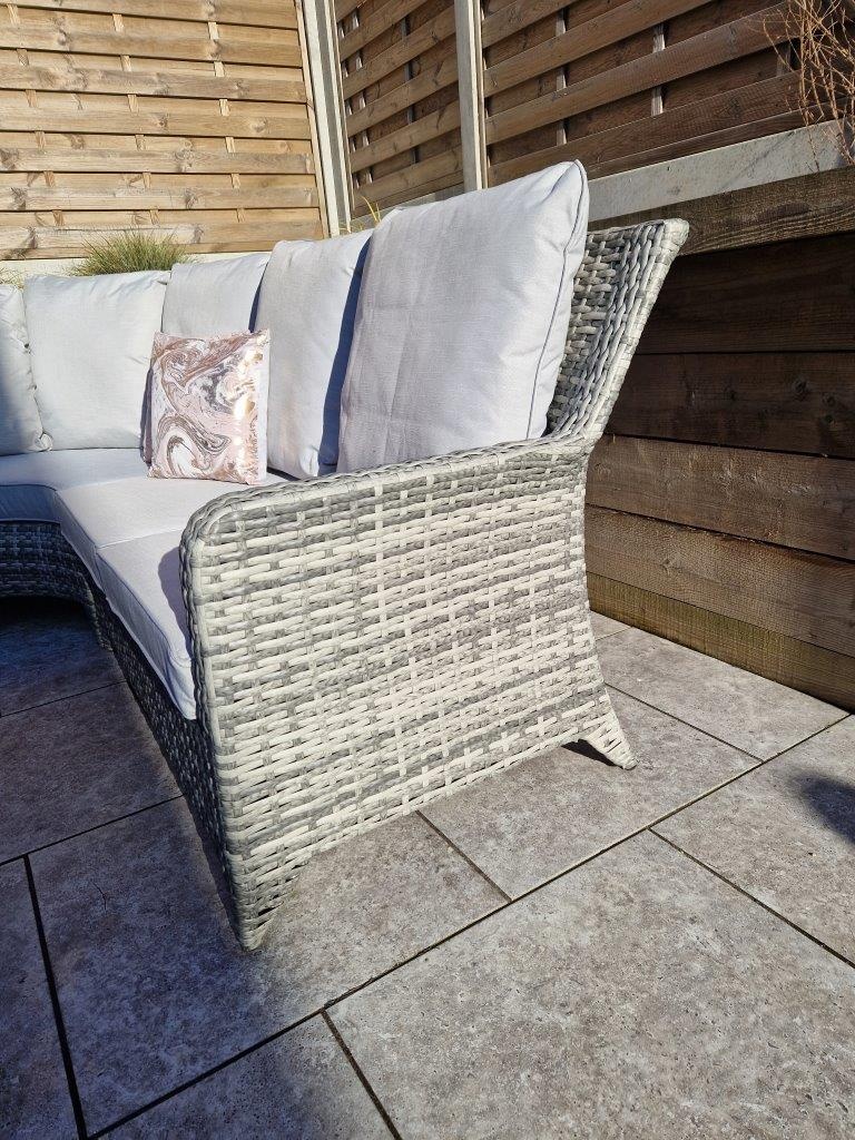 Signature Weave Sarah Corner Set With Ice Bucket - Grey | Downtown