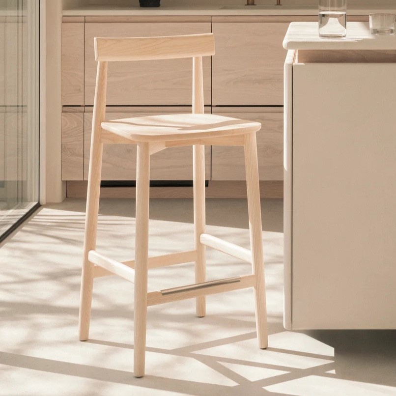 Ercol Lara Counter Stool With Back 65cm | Downtown