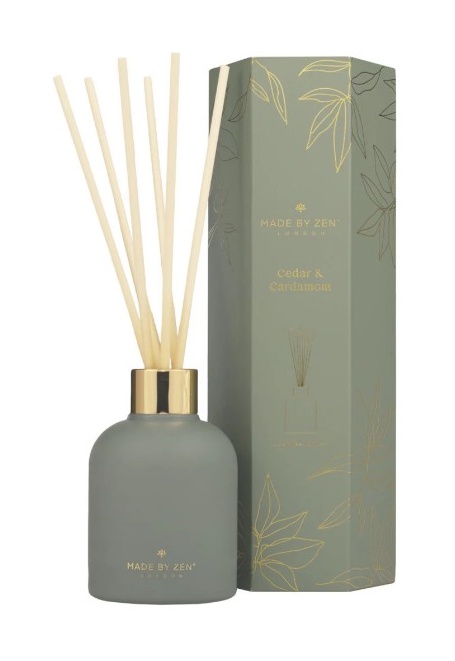 Made By Zen Aura Reed Diffuser Cedar & Cardamom - 120ml | Downtown
