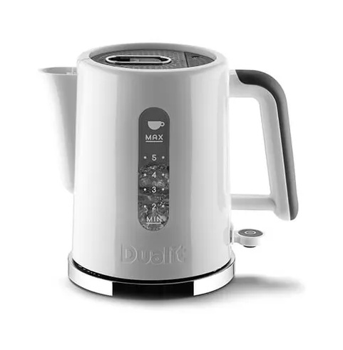 Dualit 72122 Studio 1.5L Kettle - White/Grey & Chrome | Downtown