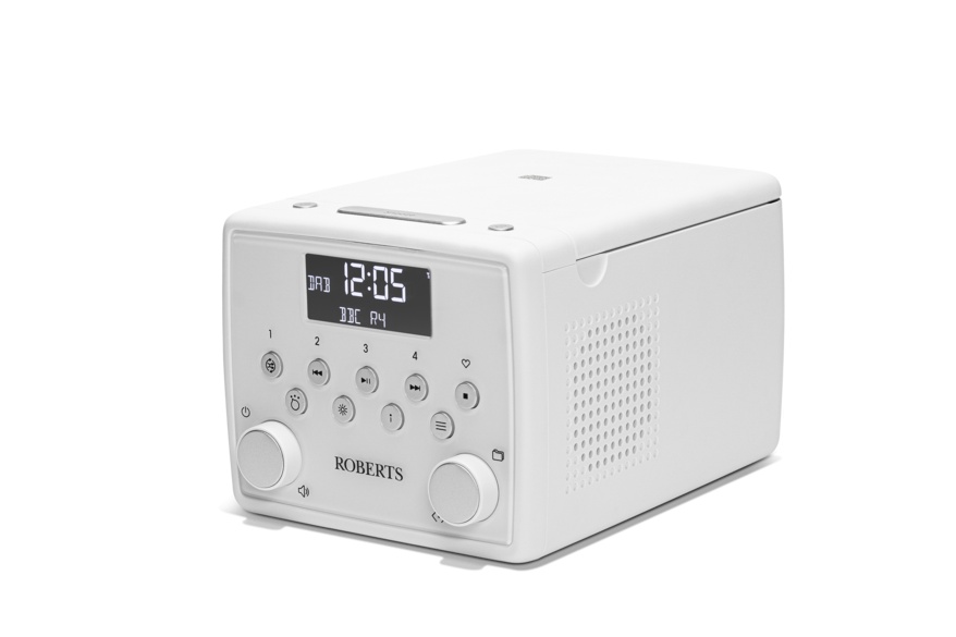 Roberts Sound 49W DAB+/FM Bedside Radio W/ CD & Bluetooth - White ...
