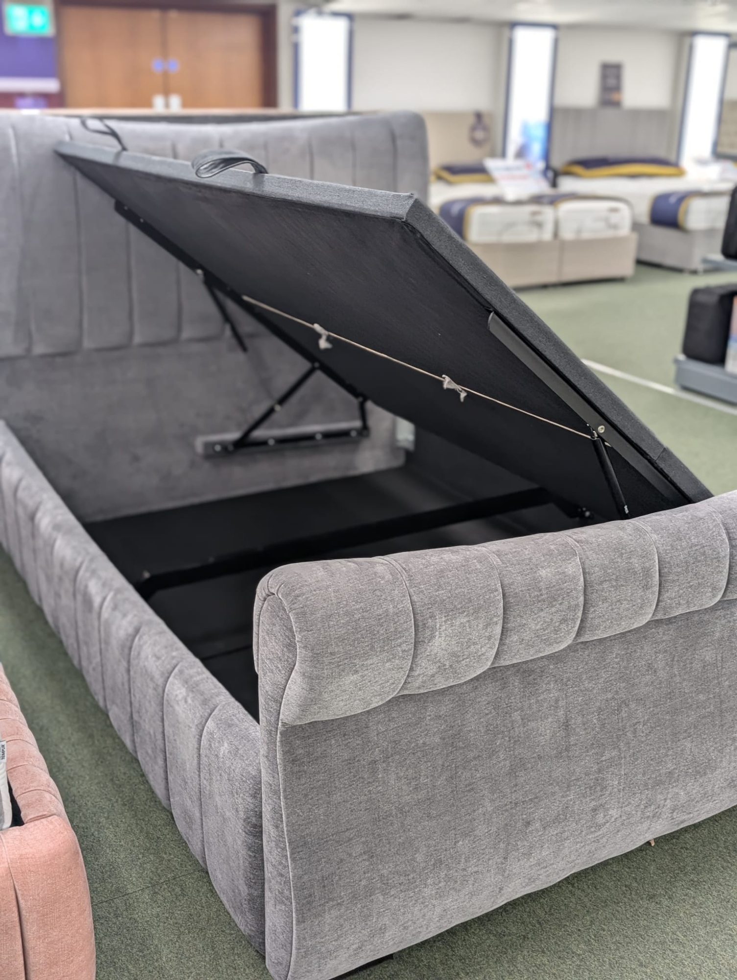Highgrove Barking Side Lift Opening Ottoman Bed Frame | Downtown