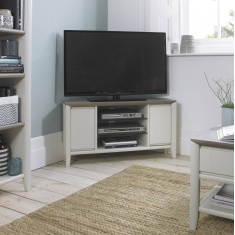 Corner entertainment unit store