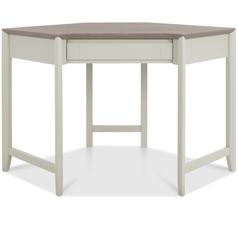 Brampton Grey Corner Desk | Downtown