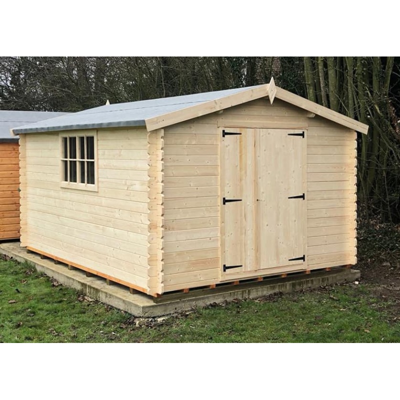 The Log Cabin Company Finlandia Workshop with Double Door | Downtown